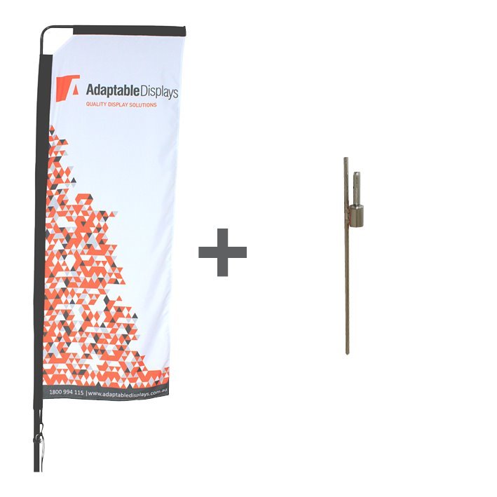 Block Flag Kits with Ground Spike